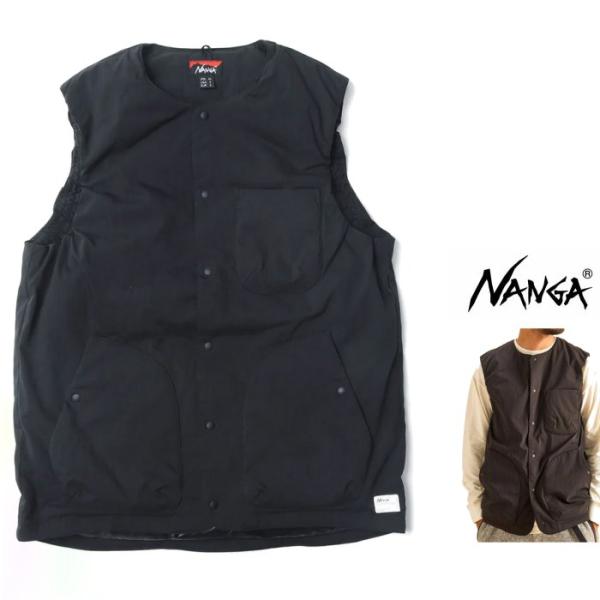 【BRAND】　NANGA / ナンガ【PRICE】　￥30000（税別）【COLOR】　BLK（ブラック）【STYLE】　ND2411-1N304-A【MODEL】　HINOC RIPSTOP INNER DOWN VEST (MEN) ...