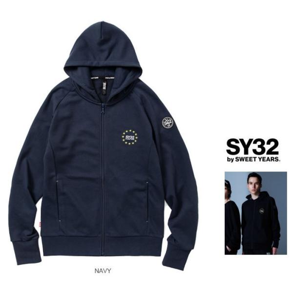【BRAND】　SY32 by SWEET YEARS　スィートイヤーズ【PRICE】　￥13000（税別）【STYLE】　TNS1715【MODEL】　WORLD STAR ZIP HOODIE【COLOR】　NAVY（ネイビー）　GRA...