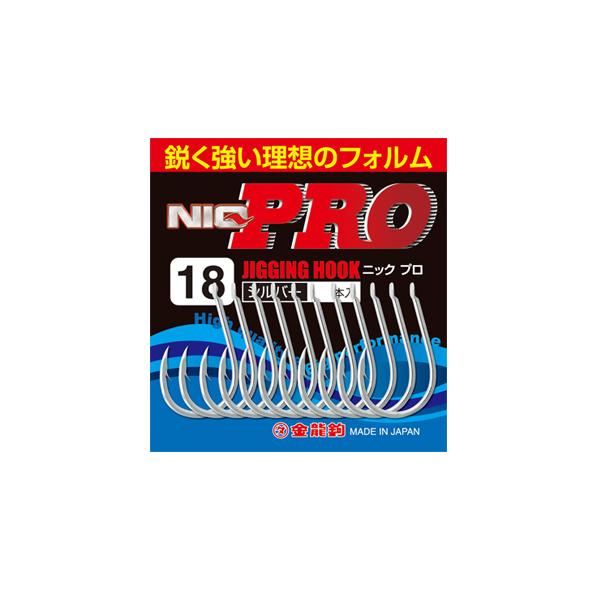 根魚から青物まで魚種を選ばない万能フックです。ハリの重さによるジグの動きと吸い込みやすさ、丸軸によるバレにくさ、貫通能力を考えて最適なバランスで設計されています。