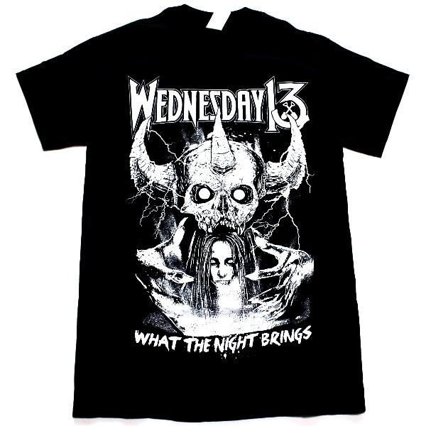 100% Officially Licensed Merchandise!WEDNESDAY 13 ウェンズデイ13オフィシャル バンドTシャツ正規ライセンス品！【サイズ】    -Sサイズ-着丈:67cm 身幅:45cm肩幅:41cm 袖...