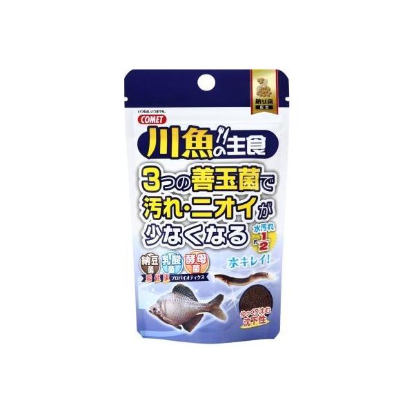 イトスイ　コメット 川魚の主食 納豆菌配合 ４０ｇ腸内で善玉菌を活性化させ、腸内細菌のバランスを整えます。水温が下がり底でじっとしている季節でも、年間を通して与えやすい沈下性プロバイオティクスフード。---対象---川魚・どじょう---原産...