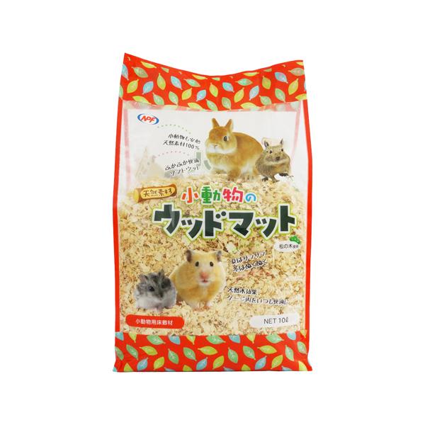 ナチュラルペットフーズ　小動物のウッドマット １０Lやわらかくさわり心地のよいソフトウッドを使用した天然素材１００％の小動物用床敷材です。天然木のいい香りで小動物もリラックス！クッション性が高く、吸湿・保温性に優れているので一年中お使いいた...