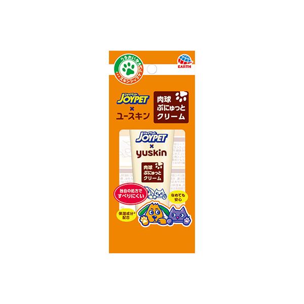 アース・ペット　JOYPET×ユースキン 肉球ぷにゅっとクリーム ３０ｇユースキン製薬と共同開発の肉球ケアクリーム。ハンドクリームで培ったノウハウをペットの肉球ケアに生かしました。　天然由来のアミノ酸系保湿成分（ベタイン）がしっかりうるおい...