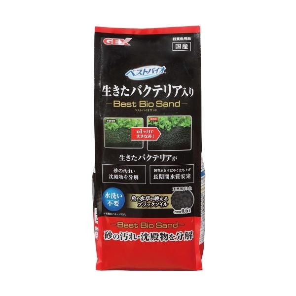 GEX　ベストバイオサンド 0.6L生きたバクテリア（バチルス菌）配合のソイル。汚れや沈殿物をすばやく分解するので、長期間きれいな状態を維持します。焼成処理で、雑菌が混入しにくいように製造されています。天然黒ボク土を使用。水をすばやく立ち上...