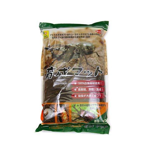 三晃商会　育成マット ５Ｌ外産カブト虫（アトラス・コーカサス・ヘラクレス）から国産カブト虫まで、産卵・幼虫・サナギ・成虫への育成、羽化率をＵＰさせるため、天然広葉樹材に発酵菌を添加し、長時間、発酵熟成させたカブトムシ用マットです。---原産...