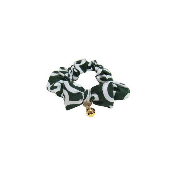 岡野製作所　エレガントシュシュ カラクサ猫専用のリボンと鈴の付いた可愛いシュシュ!---対象---猫---材質---綿---サイズ---首回り：約16〜24cm・リニューアルに伴い、商品パッケージ・内容が変更となっており、画像・内容と異なる...