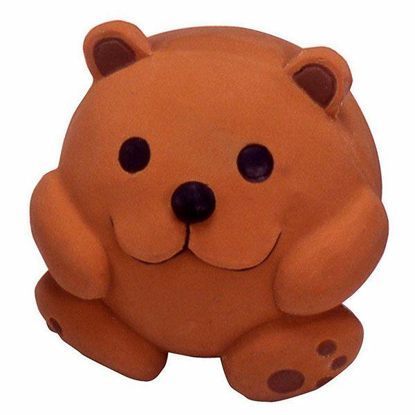 ペティオ　やわらかTOY クマ小さいワンちゃんにピッタリの、ラテックス製のやわらかおもちゃです。中には笛が入っており、遊んでいると音が鳴るので、ワンちゃんも喜びます。かわいいクマのデザインです。---対象---超小型犬〜小型犬---原産国-...