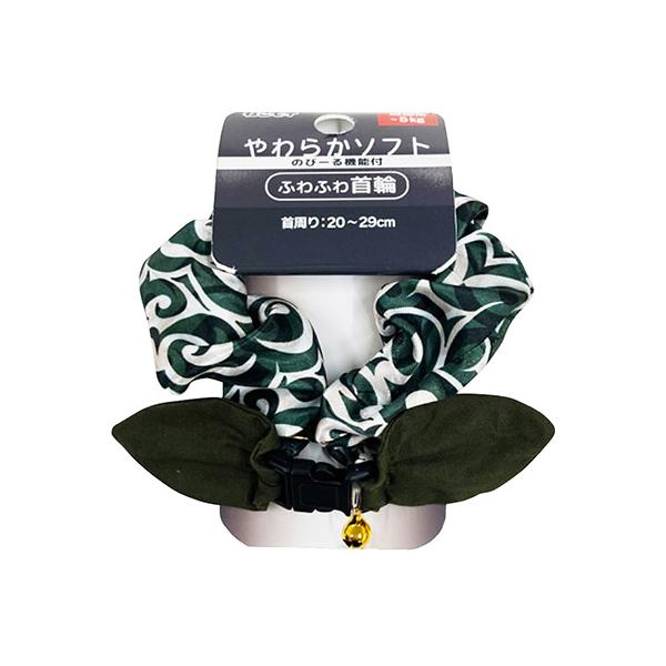 アース・ペット　ねこモテ やわらかソフトのびーる機能付 ふわふわ首輪 唐草伸縮するから「すぽっ」とはめられる。ソフトな素材で毛切れが少ない。引っかかると外れるセーフティーバックル付。鈴付き---対象---成猫用適応体重：5kgまで---材質...
