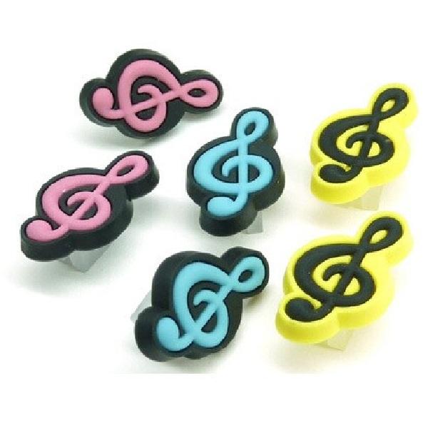 スポークアクセサリー 音符※パッケージよごれあり自転車をオシャレにドレスアップ！3色各2個、計6個で1セットです。---対象---#13（ф2.3）・#14（ф2）スポーク対応対象年齢10才以上※10歳以上の方が使用する場合は大人の方が取り...