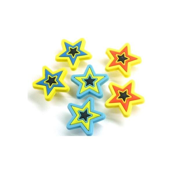 ---普通郵便での発送は追跡がありません。ご注意ください。---スポークアクセサリー 星※パッケージよごれあり自転車をオシャレにドレスアップ！3色各2個、計6個で1セットです。---対象---#13（ф2.3）・#14（ф2）スポーク対応対...