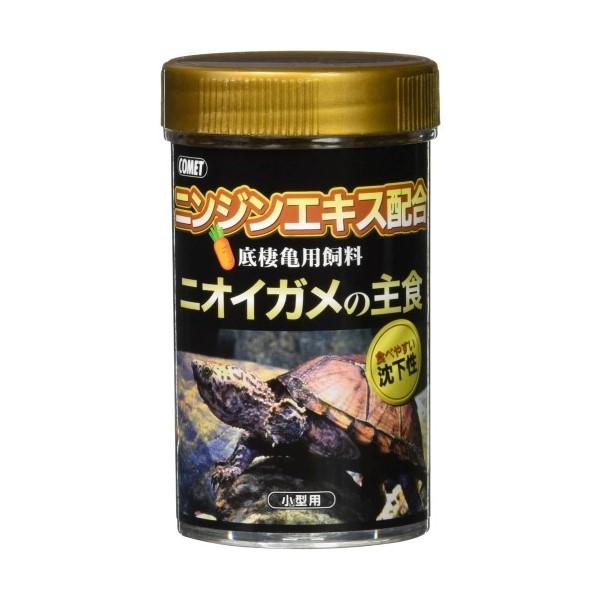 イトスイ　コメット ニオイガメの主食 小型用 ５５ｇ・賞味期限：２０２６年０７月ニンジンエキス配合ですので、カメにとって大切なビタミンAを適度に摂取出来ます。ニオイガメは水底で歩くようにエサを探す習性がある為、食べやすい沈下性・高たんぱくの...