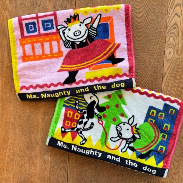 アルベロベロ /オレボレブラ2026 SPRING COLLECTION(春物コレクション）Ms.ノーティシリーズのフェイスタオル。アルベロベロならではのカラフルで可愛い柄となっています。普段使いはもちろん、スポーツの際やご旅行の際にも活躍...