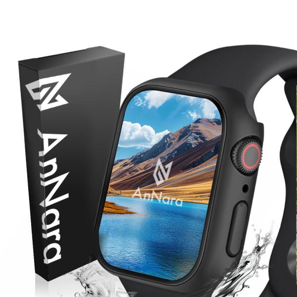 【簡単付けるだけ・メーカー製品保証付き】　丸みのある美しさ、快適なフィット感 ガラストップ一体型カバー・完全防水・指紋防止・優れた操作性・傷から守る・高透明度防水仕様：プールでのジョギングやキャンプなどの手洗いにも。品質仕様: 特殊な電気メ...