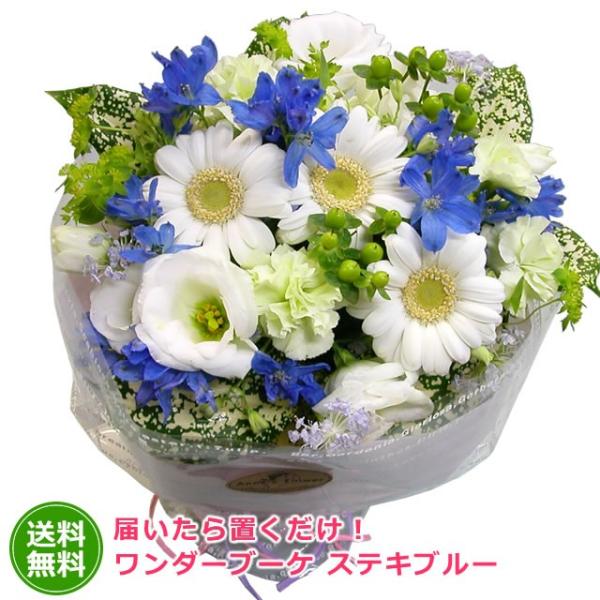 届いたら置くだけ！【花束】誕生日・記念日・お祝い・お見舞い・歓迎会・結婚祝い・開店・就職・移転祝いに気のきいたフラワーギフトです。午前中注文で即日発送OK。お水たっぷりなのにこぼれない不思議なブーケです。北海道・沖縄・離島は別途送料がかかります。