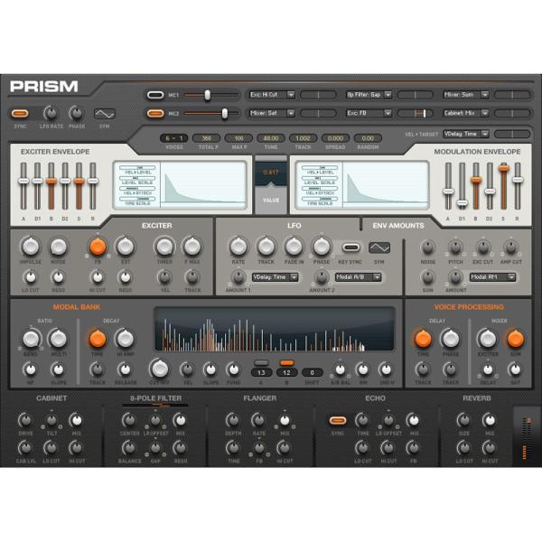 VIBRANT MODAL SYNTH &amp; FXREAKTOR PRISM &amp; FXは、非常に演奏がしやすい、ポリフォニック・インストゥルメントとエフェクト・プロセッサーで、今までにないサウンドを搭載し、無償の REAKTO...