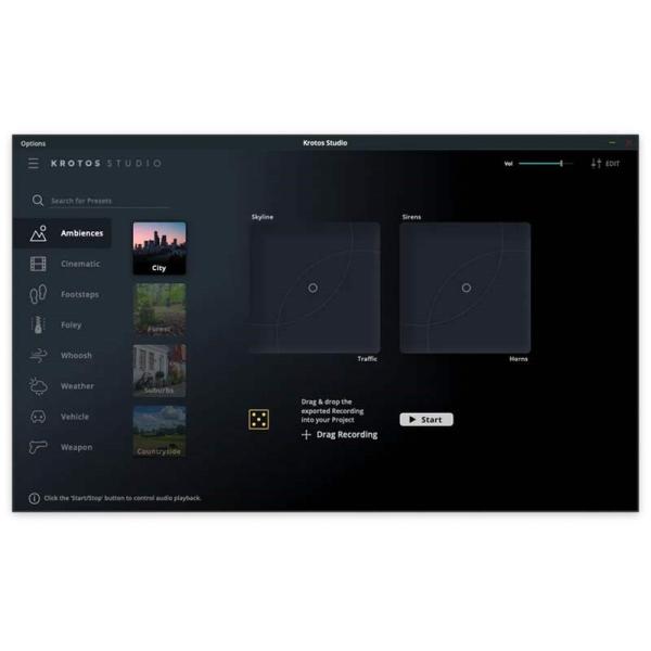 完全ロイヤリティフリーの効果音を自由自在にジェネレート！サウンドエフェクトの検索、編集、レイヤーに何時間も費やす必要はありません。 KROTOS STUDIOなら完全ロイヤリティフリーのユニークなサウンドエフェクトを簡単に作成できます。日本...