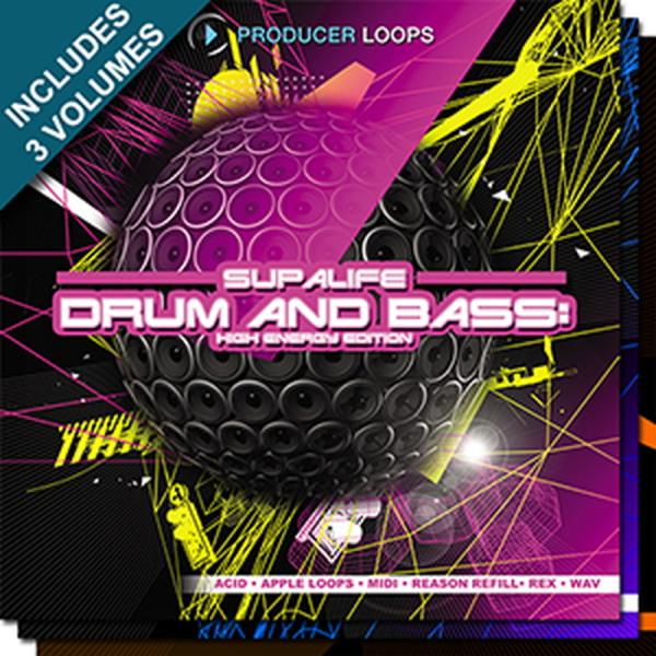 SUPALIFEシリーズのドラムンベース音源バンドル版・SUPALIFEシリーズのドラムンベース・タイトル、(HARD， DARK， HIGH ENERGY)を収録したバンドル版・ドラムンベースのコンストラクション・キット15種類収録・各キ...