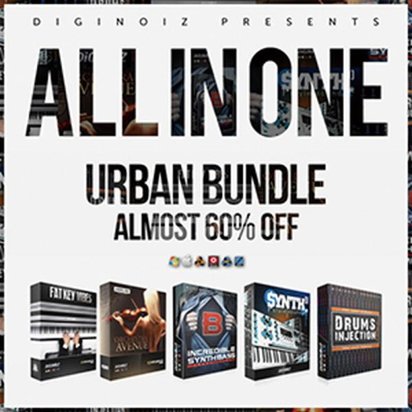 Diginoizのアーバン系音源バンドルパックDiginoizからリリースされている5つのタイトルをまとまめたバンドルパック『ALL IN ONE 1 - URBAN BUNDLE』。こちらに含まれているタイトルは『FAT KEY VIBE...