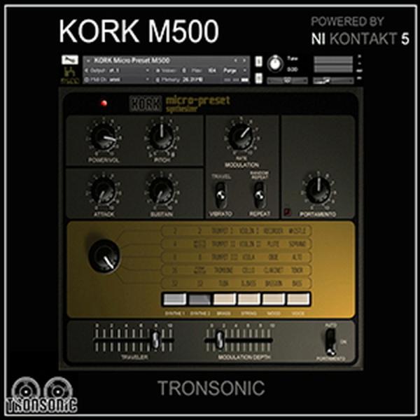 M500 MicroPresetにインスパイアされた、KONTAKT5専用シンセ音源「Korg M500 Micro-Preset」にインスパイアされ生み出された、KONTAKT（Ver.5以降）専用シンセ音源です。収録サンプルは、波形の純...