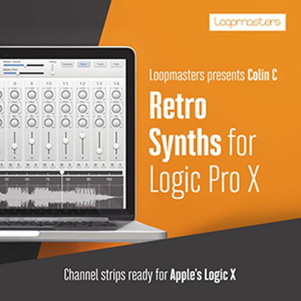 LOGIC XのRETRO SYNTH用プリセット・ライブラリ・Yamaha、Moog、Korgなどのビンテージシンセを彷彿させるシンセプリセット100種類と、ボーナスのチャンネルストリップ・セッティング50種類を収録・Bass、Lead、...