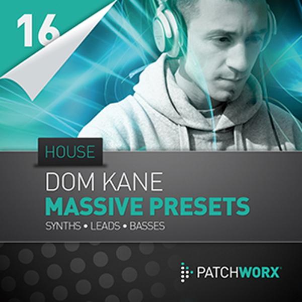 DOM KANEによるPatchworxシリーズ〜テックハウスシンセ版・テックハウス系のシンセサウンドMASSIVE用プリセットと、各プリセットに対応するMIDIファイルを収録・Bass、Lead、Pad、Arp等64種類収録・収録形式：M...