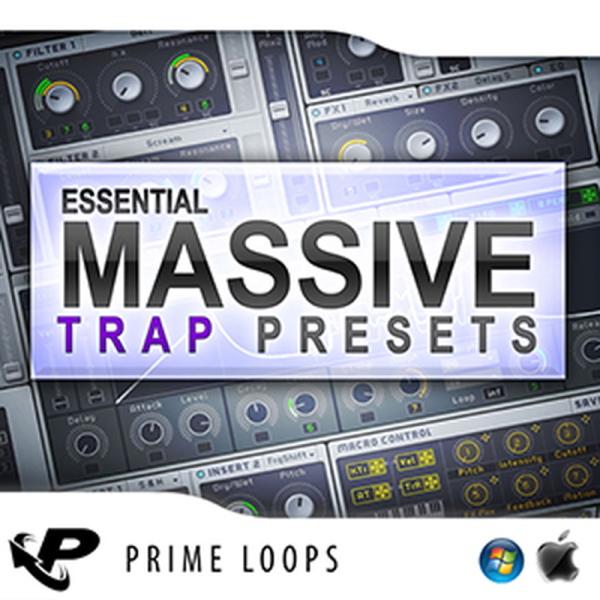 Prime Loopsのトラップ向けMASSIVEプリセット集・トラップ向けのMASSIVEプリセット66種類収録・Sub Basse， Deep 808 Basslines， Plucked Synth Lead， Dirty Pad， ...