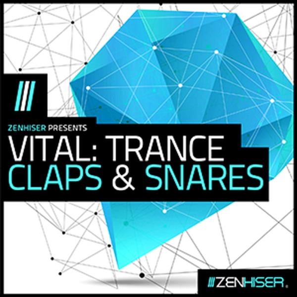 ZENHISERのVITAL TRANCEシリーズのクラップ＆スネア版・トランス〜EDM系のクラップとスネアのワンショットのみに特化したライブラリ・Normal Clap、Short Clap、Uplift Clap、Big Snare、N...