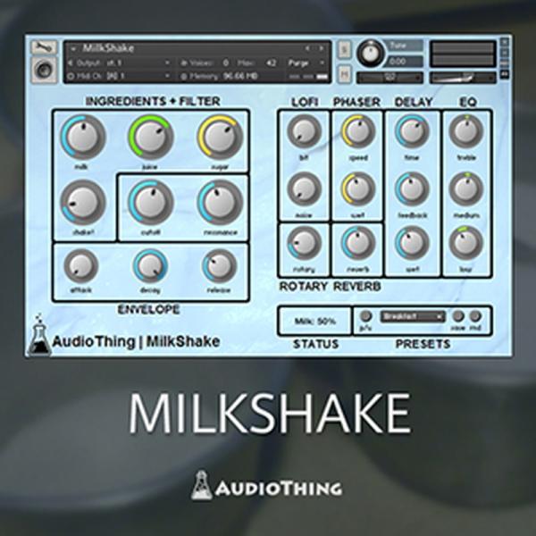 ミルクシェイクをKONTAKTライブラリ化！ミルクシェイクがどんな音か考えたことはありますか？『MILK SHAKE』は、ミルクシェイクをサンプリングしたKONTAKT専用ライブラリです。3つの素材を混ぜ合わせたり、振ったり、フィルターをか...