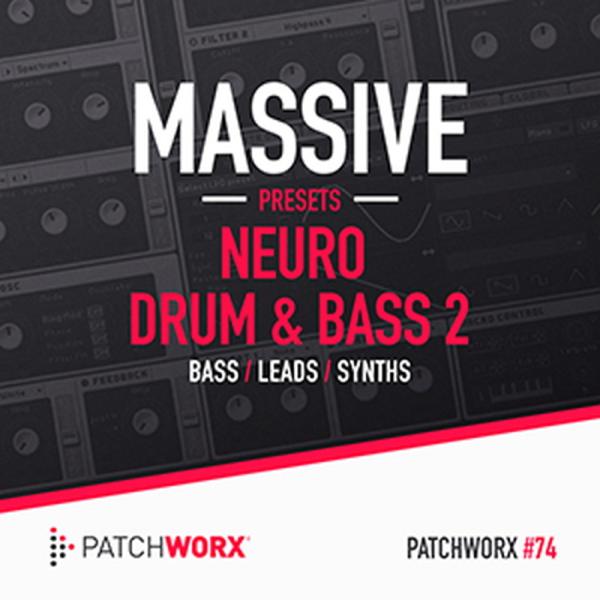 NeuroFunkをフィーチャーしたPatchworxシリーズ第二弾・NeuroFunkと呼ばれるダークなドラムンベースをフィーチャーしたPatchworxシリーズ第二弾・65種類のMassiveプリセットと、79種類のMIDIファイル、7...
