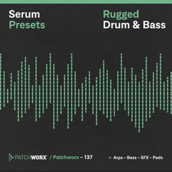 複雑なシンセパッチなどが含まれたドラムンベースのSerum専用プリセット集『Rugged Drum &amp; Bass - Serum Presets』は、PatchworxシリーズのドラムンベースのSerum専用プリセット集です。ヘビー...