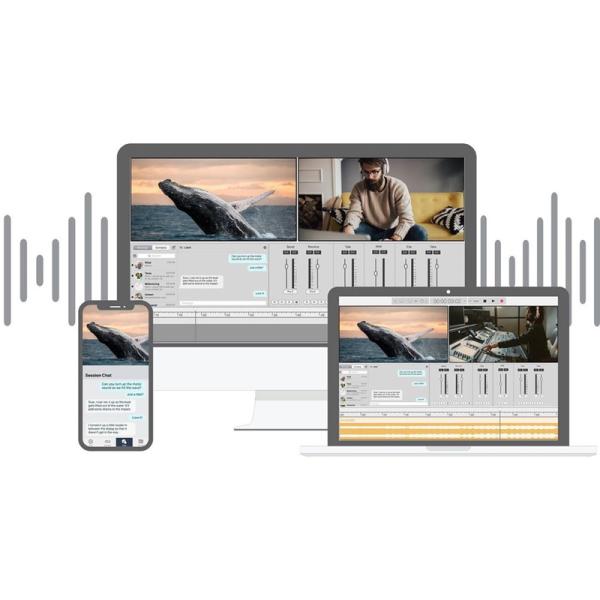 リモートからでもネットワークでリアルタイムにレコーディング・セッションSoundwhaleは、遠隔地からでもオーディオトラックや映像と同期したリモートレコーディング・セッションを実現するソリューションです。テキスト、オーディオ、ビデオ、さま...