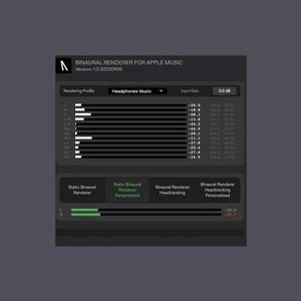 お好きなDAW上でDolby AtmosセッションがApple Music上でどう聴こえるのかをモニターBinaural Renderer for Apple Musicを使うことで、Dolby Atomos7.1.4ミックスにバイノーラル...