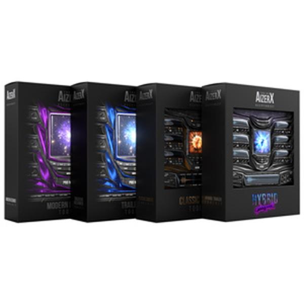 劇伴向けのパワフルなサウンドエフェクトを制作可能な4製品が収録『AIZERX BUNDLE』は、手軽に迫力のあるサウンドエフェクトを制作可能な4製品がセットになったバンドルパックです。トレーラー・ヒット、フーズ、ベンダー、スローモー、ディス...