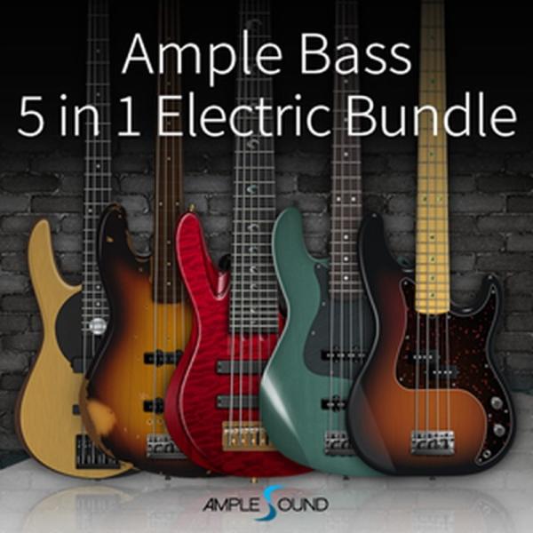 AMPLE SOUND エレキベース音源5タイトルのお得なバンドル版！！『AMPLE BASS 5 IN 1 ELECTRIC BUNDLE』は、下記のエレクトリックベース音源5製品をセットにしたバンドル製品です。■本バンドルに含まれる製品...