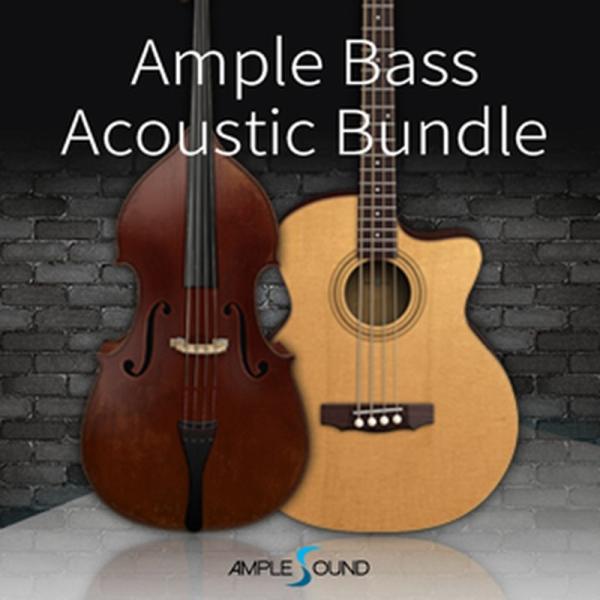 アコースティックベースとアップライトベースのお得なバンドル版！『AMPLE BASS ACOUSTIC 2 IN 1 BUNDLE』は、アコースティックベースGuild B-54 CE をサンプリングした『AMPLE BASS ACOUST...