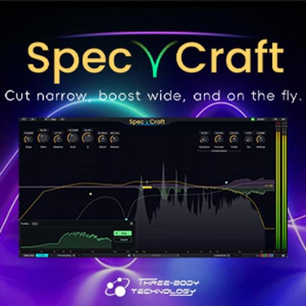 不要な共鳴をリアルタイムに、かつ自然に制御するレゾナンス・サプレッサー！『SpecCraft』は、次世代のダイナミック・レゾナンス・サプレッサーであり、スペクトラム・コンプレッサー、そしてスマートEQです。ミックスにおける最大の敵である、不...