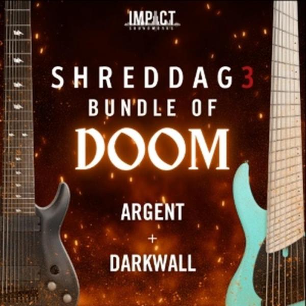 メタル向け9弦ギターと7弦ベースの期間限定バンドル！重厚な低音域を演奏可能な、ヘビーメタル向け9弦エレキギターを収録したライブラリ『SHREDDAGE 3 ARGENT』と、ドロップEチューニングに対応した7弦エレキベースを収録したライブラ...