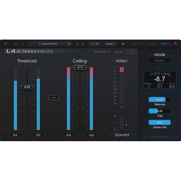 5種類のリミッティング・アルゴリズムで、曲に最適な音圧を！音圧とダイナミクスを両立する次世代マキシマイザー1990?2000年代、WAVESのL1やL2は音圧を稼ぐプラグインの代名詞でした。Red Hot Chili Peppers、Met...