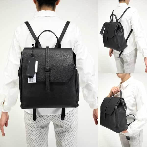 【発売日：2022年09月23日】918500 PERNICE/イタリア製「リパーニ/RIPANI 」社製の牛革／レザーリュック、マットな艶感とシボが入った上質な牛革製、シンプルなデザインでスクエアな形状と、共革製の細身のショルダーストラッ...