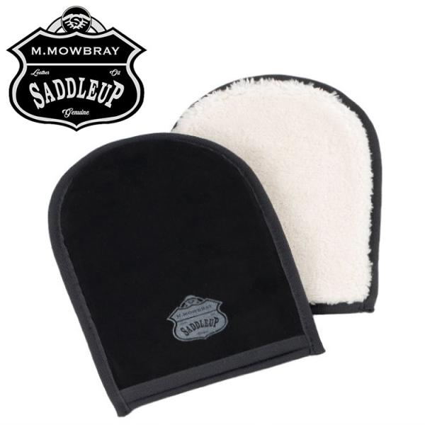 Saddle Up Polish Leather Gloveケアの最後に使用する、仕上げ用のグローブです。表・裏の２面で使用することができ、○表面：クリームを拭き取りやすいポリエステル性のボアタイプ○裏面：表面より光沢感を足しやすい、「山羊...