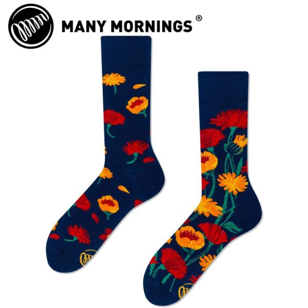 MANY MORNINGSは、靴下製造が100年以上も続いている” AleksandrowLodzki”というポーランドの靴下の首都と呼ばれている町を本拠地として、2014年に設立されたソックスブランドです。この地域に住むほとんどの家庭は代...
