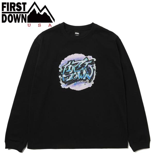 【デザイン】アーティストRABBITFOOTのアートワークをインクジェットプリントで表現したコラボレーションモデル。ニューヨークのスプレーアートをベースにしたグラフィックを、フロントに大胆にあしらったロングスリーブTシャツ。ストリートカルチ...