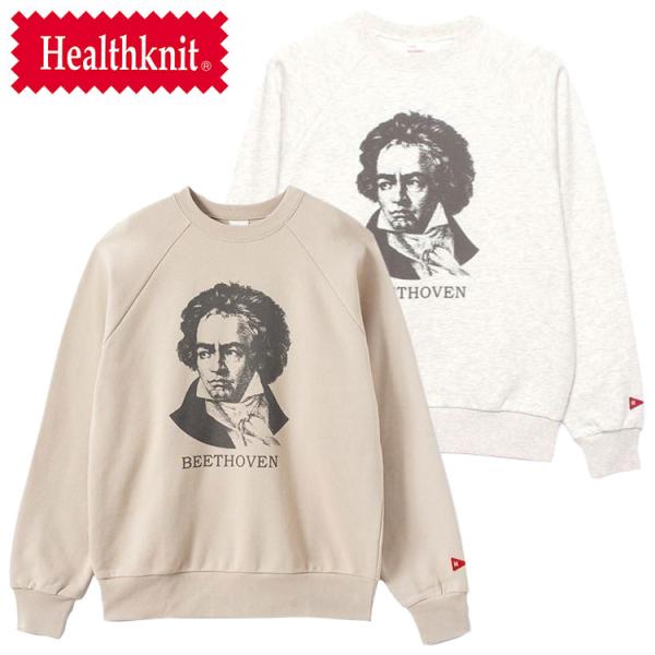 Healthknit #54018 Healthknit Classic Sweat Crew Neck Beethoven Long Sleeve80年代後半のHealthknitアーカイブを基にしたプロダクト。当時【スタンダードウェイト...
