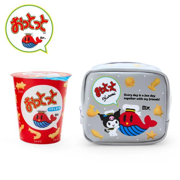 菓子賞味期限切れです、ポーチのお値段となりますおっとっと:約幅8.5×奥行8.5×高さ9.5cm ポーチ:約幅12.5×奥行9.5×高さ11.7cm 菓子:原材料名は画像をご確認ください、ポーチ:合皮 ●賞味期限:2024年6月30日 ●ポ...