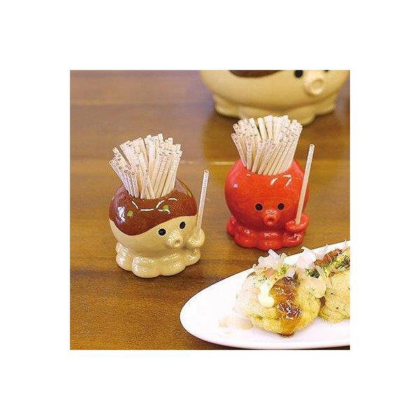 品番デコレ DECOLEたこぱー　爪楊枝入れサイズ約50×55×H48mm素材陶製原産国中国ブランドデコレ DECOLEご注意※1つの価格です。※ハンドメイド作品の為、個体差がございます。※DECOLE商品全般について。多少の色ムラ、塗装は...