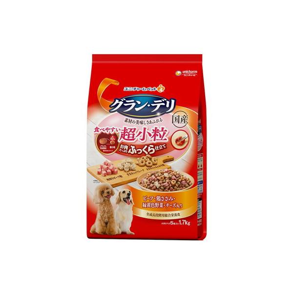 グラン・デリ　ふっくら仕立て　食べやすい超小粒・口の小さなワンちゃんでも食べやすい超小粒タイプのドッグフード(ソフトタイプ)です。※粒の大きさ約40％(グラン・デリふっくら仕立て全成長段階用比)・美味しいふっくら仕立てのグルメフード。・角切...