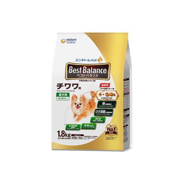 ベストバランス　カリカリ仕立て※チワワ用・チワワに合わせた専用設計。・骨、ひざ、関節の健康維持のために、ミルクカルシウム、ビタミンD、グルコサミン、コンドロイチンを配合。・消化性に配慮した原材料を配合。・骨、歯の健康維持のために、カルシウム...