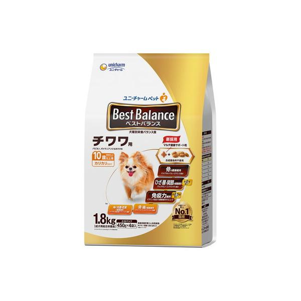 ベストバランス　カリカリ仕立て※チワワ用　１０歳以上用・10歳以上のチワワに合わせた専用設計。・骨、ひざ、関節の健康維持のために、ミルクカルシウム、ビタミンD、グルコサミン、コンドロイチンを配合。・消化性に配慮した原材料を配合。・骨、歯の健...