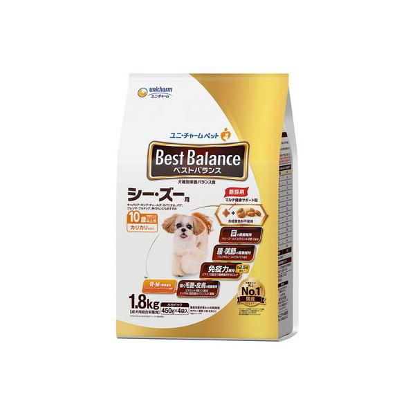 ベストバランス　カリカリ仕立て※シー・ズー用　１０歳以上用・10歳以上のシーズーに合わせた専用設計。・目の健康維持のために、マリーゴールド、ビタミンA、B群、Eを配合。・腰、関節の健康維持のために、グルコサミン、コンドロイチンを配合。・ビタ...