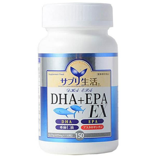 全身の健康に大切な栄養成分として注目されるDHAとEPAを主とした加工食品です。「サプリ生活 DHA＋EPA EX」は、「DHA」425mg、「EPA」112.62mgを配合し、さらに「ａ-リノレン酸（体内でDHAやEPAに変換され、血液や...